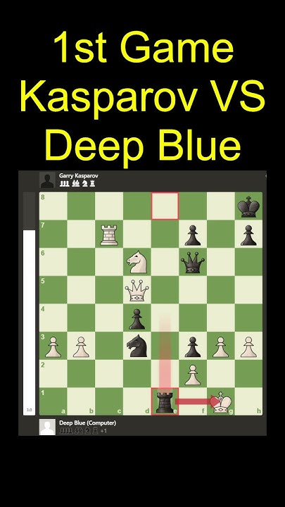 Kasparov vs Deep Blue - Game 1 (1996) #chess #shorts #chesstactics # ...