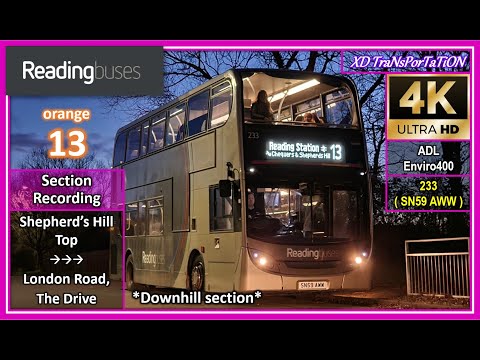 [Readingbuses] (Section Recording) orange 13 - Bus 233 (SN59 AWW ...