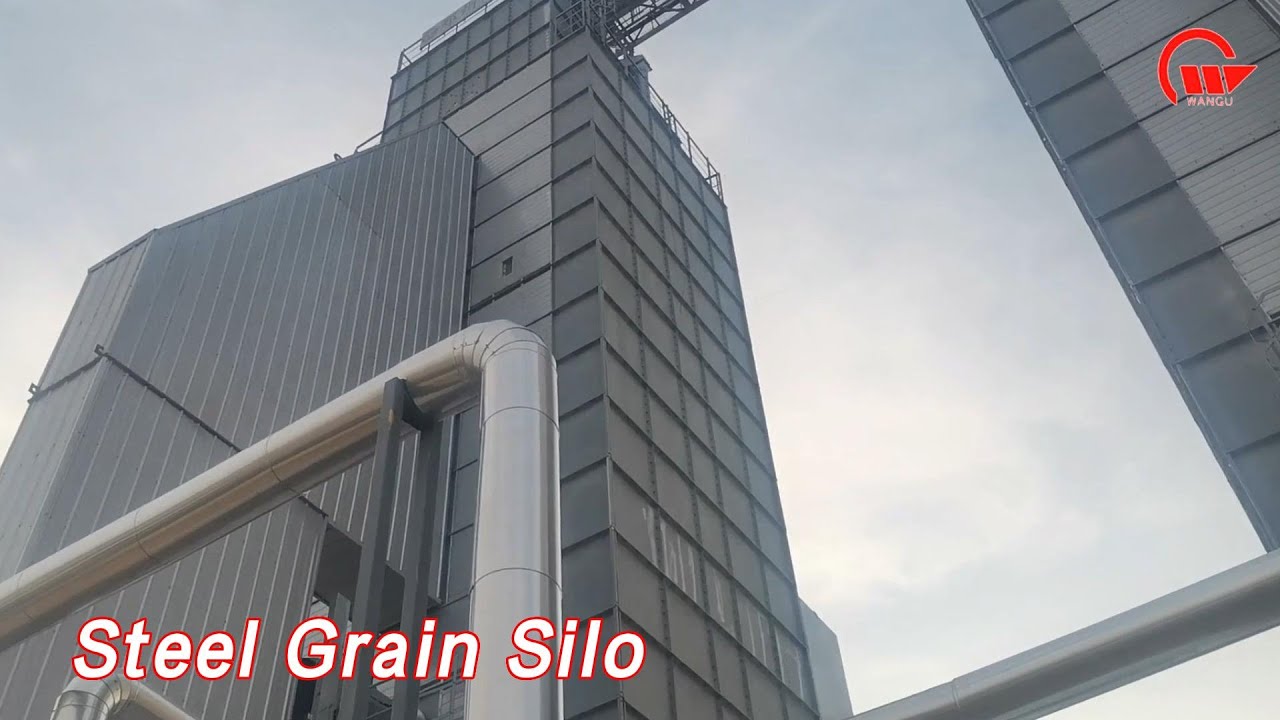Galvanized Steel Grain Silo Hopper 12500T Bolted Connection For Storage ...