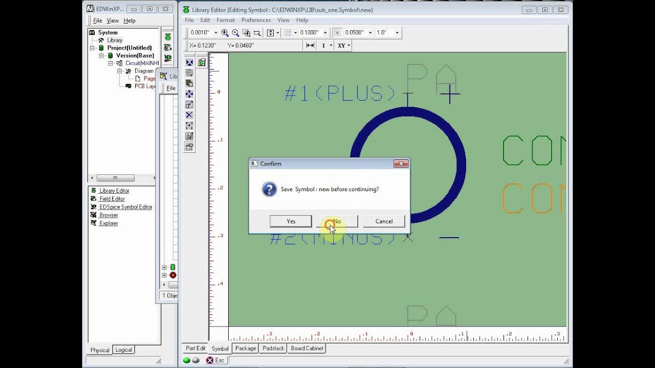 Using EDSpice Symbol Editor in EDWinXP - YouTube