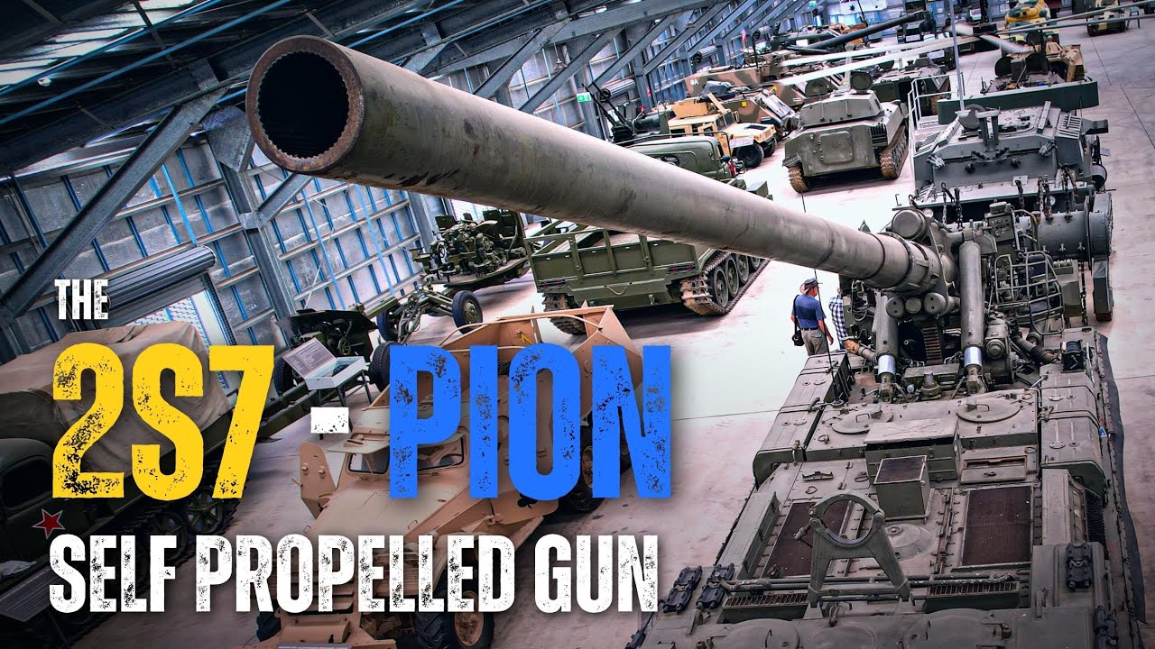 Soviet 2S7 Pion Self Propelled Gun bringing the power of the Peony ...