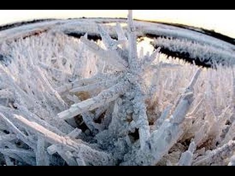 Stunning Footage of Mirabilite Crystals - YouTube