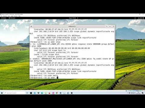 Linux Redhat lab 9: set up static ip address and hostname using nmtui - YouTube