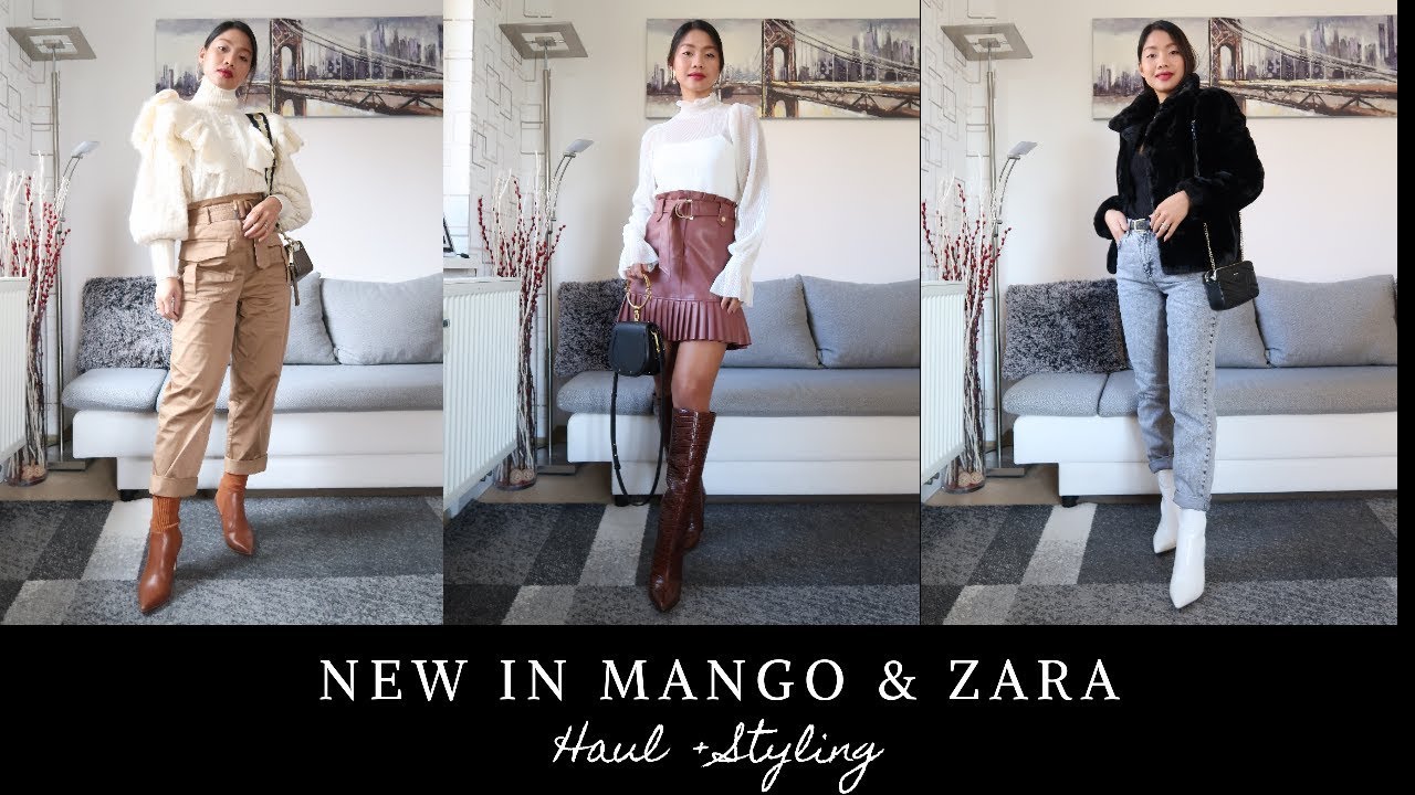 NEW IN MANGO and ZARA A|W Collection 2019 | Haul & Styling | # ...