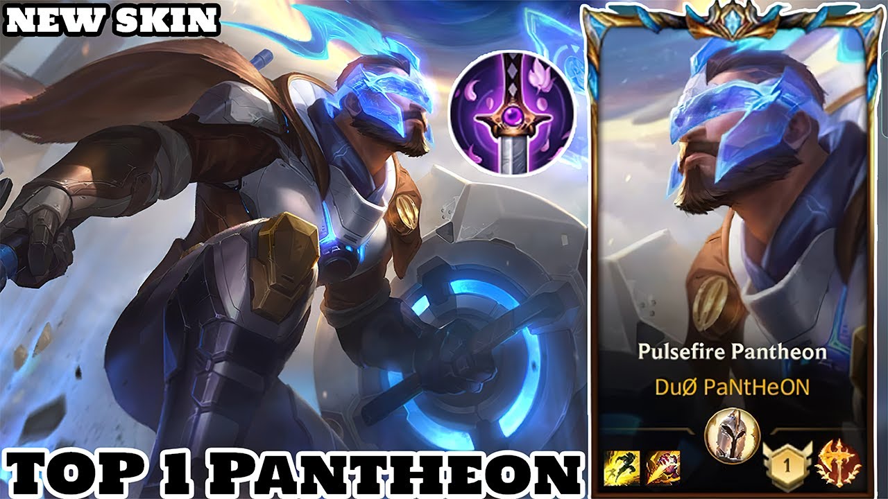 Wild Rift Top 1 Pantheon (Pulsefire Pantheon New Skin) Rank Challenger ...