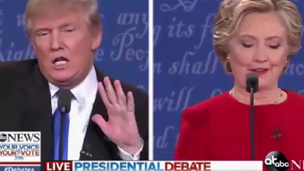 trump of hilary look and his stamina debate with donald - YouTube