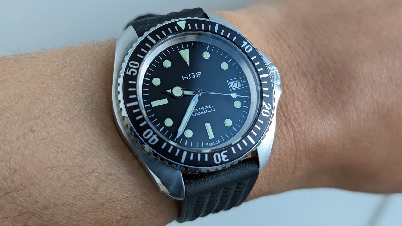 HGP 844 Georges Monnin (on 17 cm / 6,70 inch wrist) Hommes Grenouilles ...