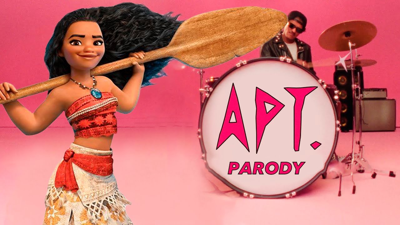 MOANA SONG - ROSÉ & Bruno Mars - APT.(Moana 2) Parody - YouTube