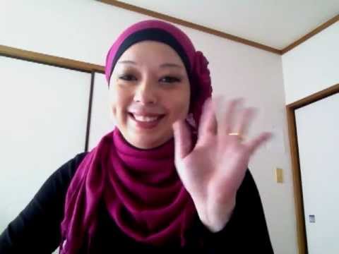 Hijabs Pink com design de Flor!!!!