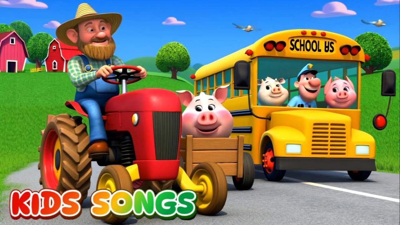 Top 5 Nursery Rhymes Songs for Kids | Old MacDonald, Wheels on the Bus ...