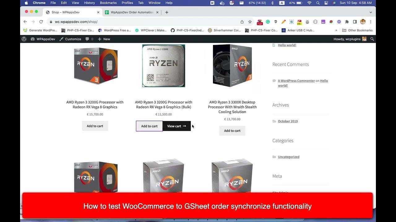 Configure WooCommerce & Google Sheet Order Automation System - YouTube