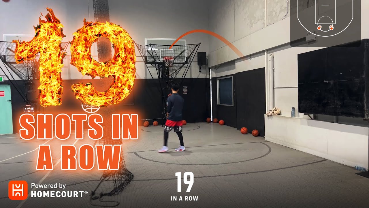 Mastering Basketball Warm up Jump Shots 19 in a row with @HomeCourt Ai ...