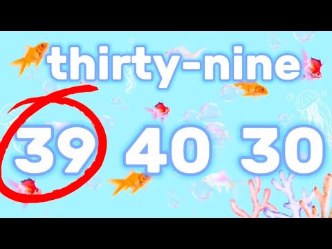 Count from 30 to 40 – Match the Word to the Number – Math Lessons – 30 ...