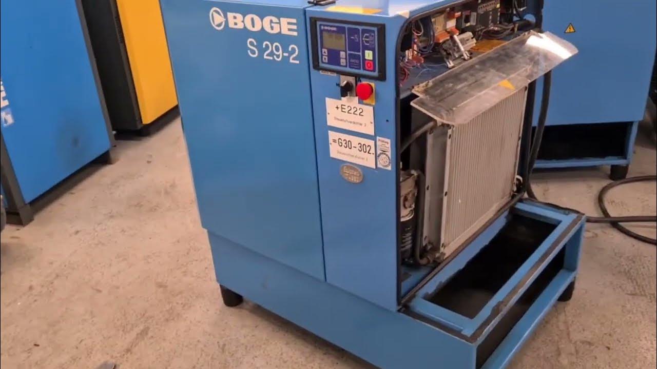 Schraubenkompressor Boge S29-2 - Nr. 1043 - YouTube