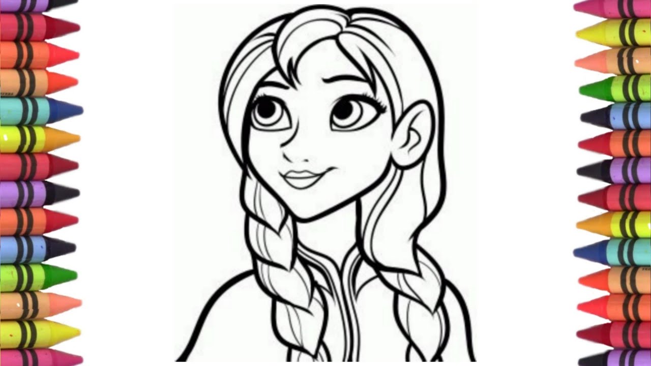 Disney princess drawing step by step, how to draw Anna from Frozen ...
