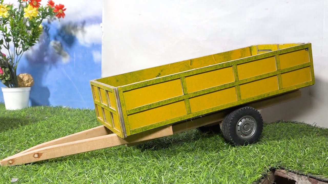How to make Trailer RC Truck Scale 1/16 Easy | Beautiful Trailer - YouTube