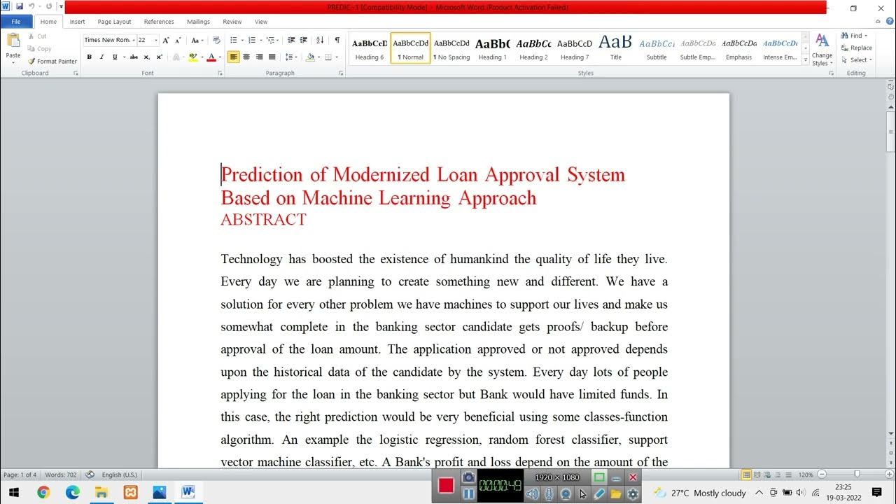 prediction of modernized loan approval system based on ml approach ...