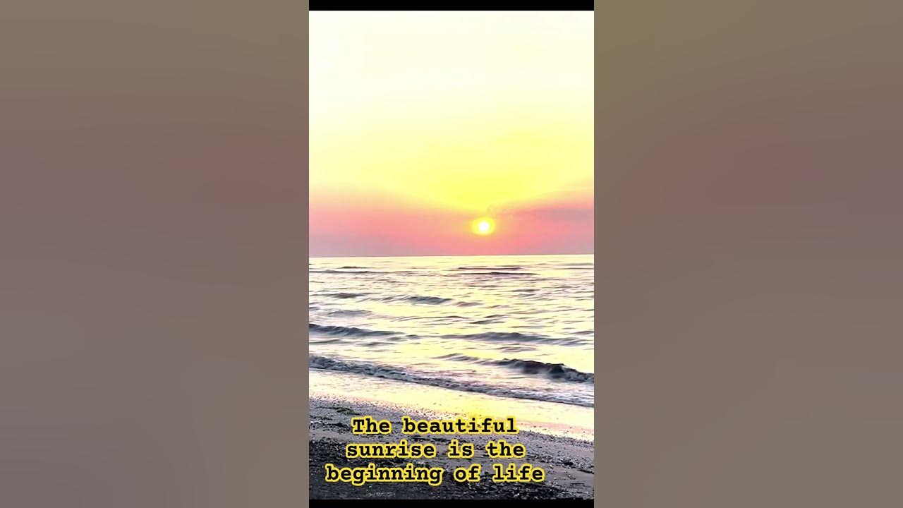 The sunrise, the calmness of the sea, the silence of the mind - YouTube