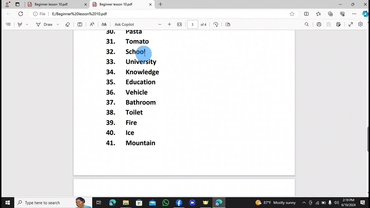 Free English Language Lesson 10 Basic - YouTube