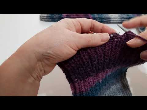 iki şiş ile tozluk yapımı