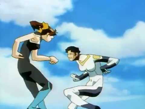 Metal Fighter Miku - Miku fights Aquamarine without suit - YouTube
