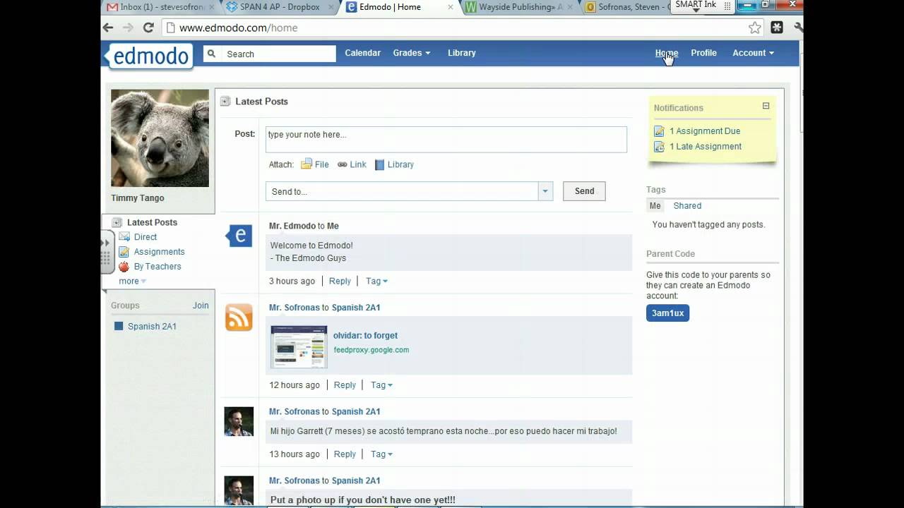 Advanced Features of Edmodo - YouTube