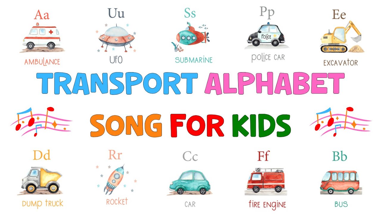 Transport Alphabet Song For Kids | Alphabet Transport | 4K - YouTube