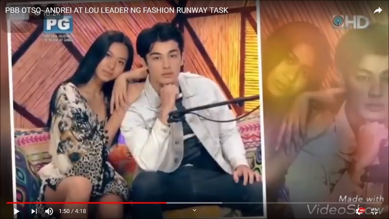 PBB OTSO- ANDREI AT LOU LEADER NG FASHION RUNWAY TASK - YouTube