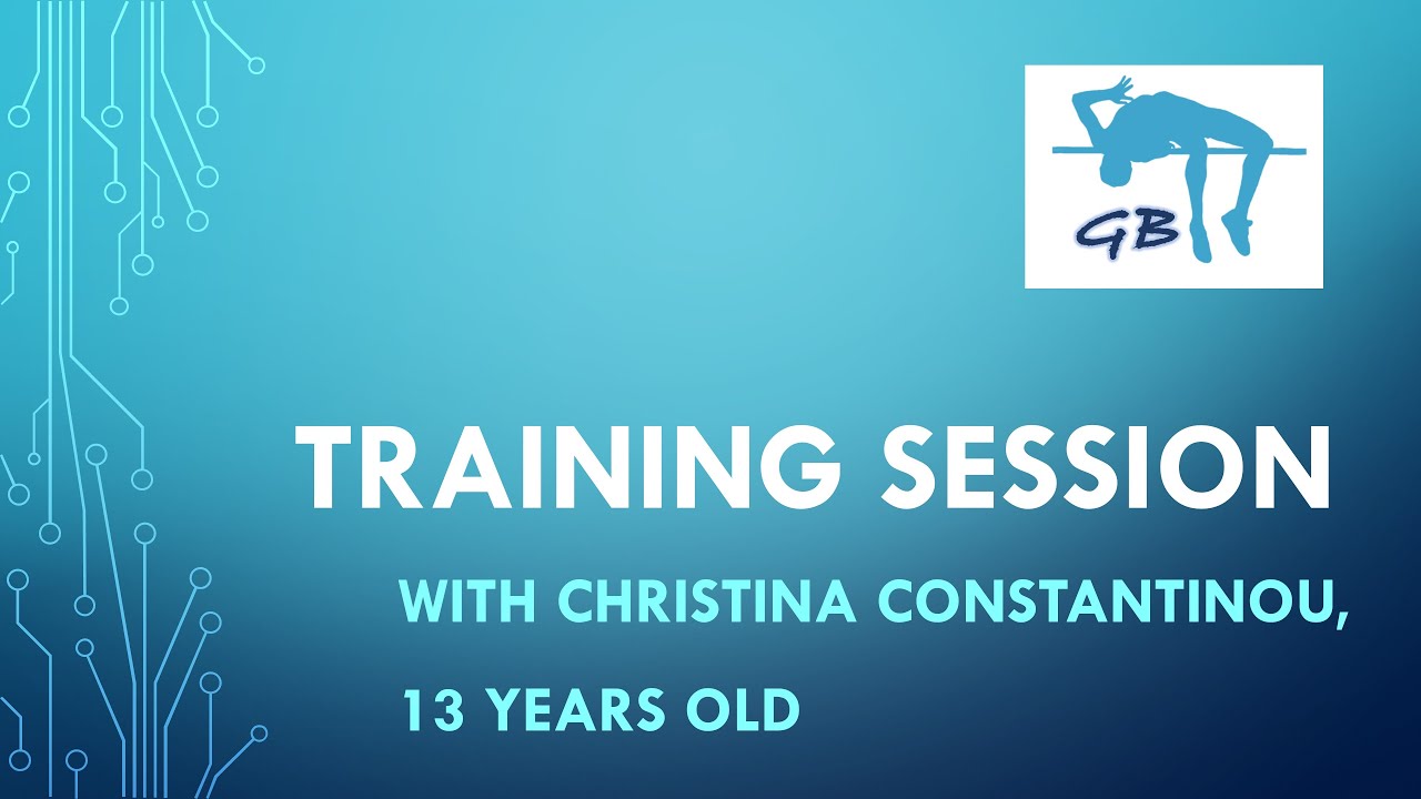 High Jump training session with Christina Constantinou, 13 years old ...