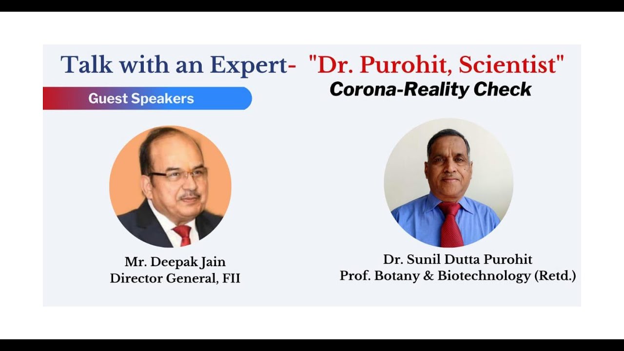 Talk with an Expert: Dr. Sunil Dutta Purohit, Scientist - YouTube