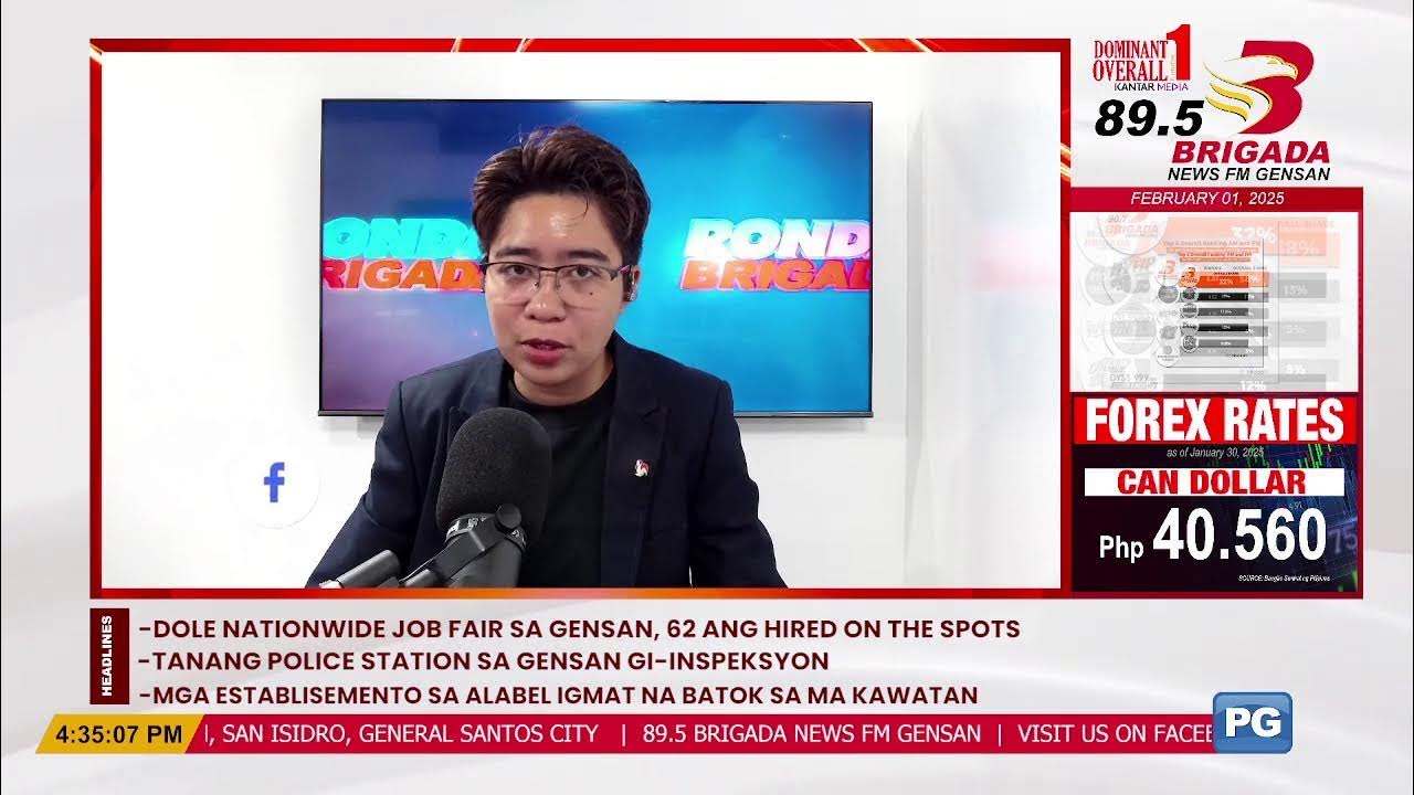 RONDA BRIGADA | FEBRUARY 01, 2025 | KAUBAN SI BRIGADA VAL GUILARAN UG BRIGADA ERINE DEJECACION ...