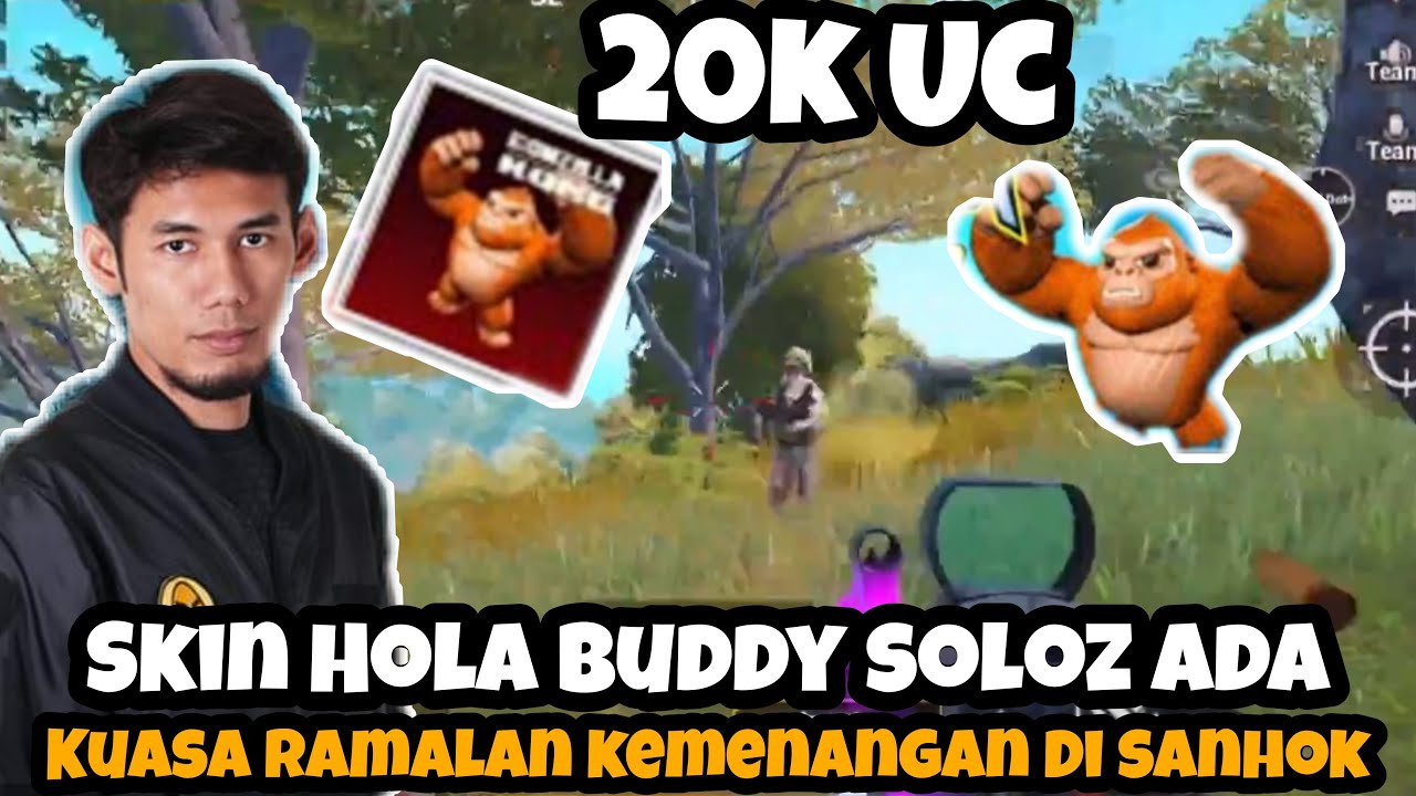 Skin Hola Buddy Kong Soloz Ada Kuasa Ramalan Kemenangan Di Sanhok ...