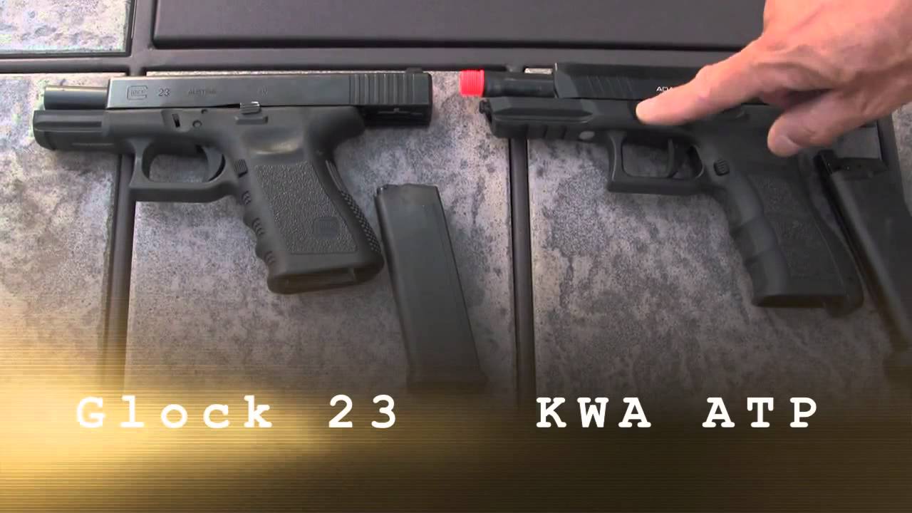 KWA ATP Comparison to the Glock 23 by Rangemaster Larry of Airsoft ...