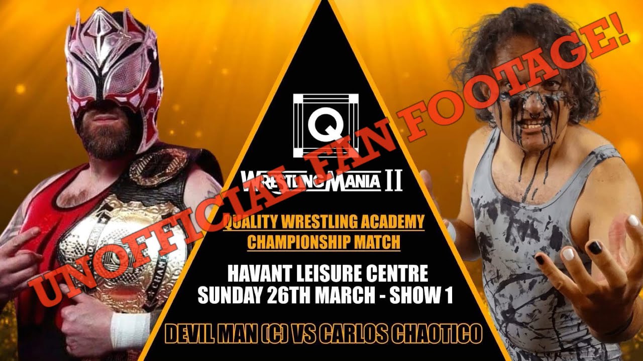 Carlos Chaotico Vs Devilman[C] Title Match Quality Wrestling Academy ...