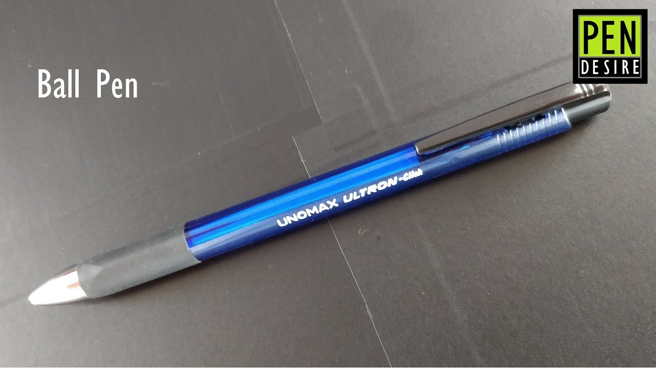 #182 UNOMAX ultron-click | Retractable Ball Pen - YouTube
