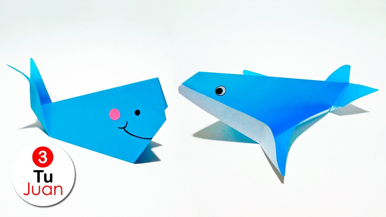 Ballena de Papel, Fácil y Rápido - Manualidades en Origami DIY 🐋 ...