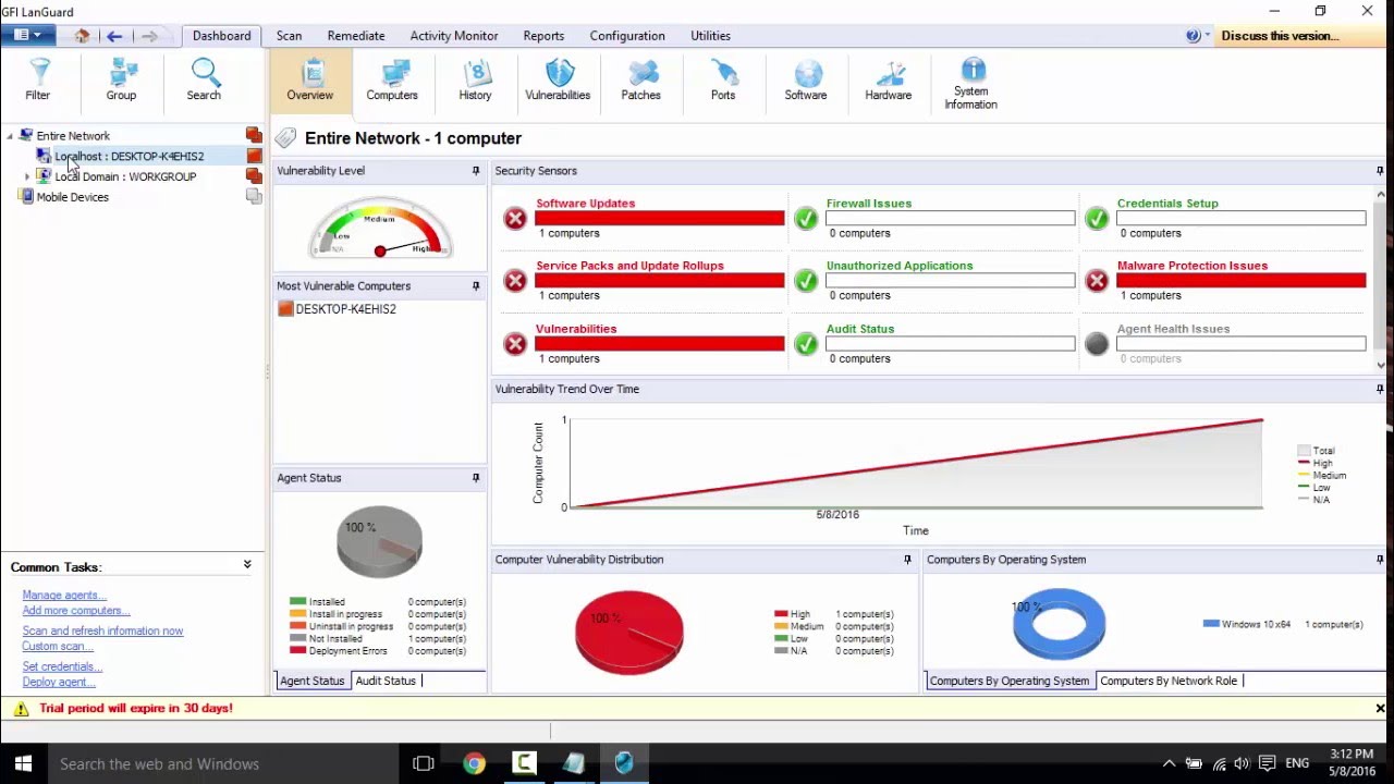 Module 3-Lab 5-Scanning for Network Vulnerabilities Using the GFI ...