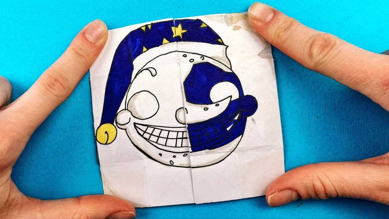 5 SUNDROP, MOONDROP FNAF ARTS & PAPER CRAFTS for FANS. DRAWING DIY ...