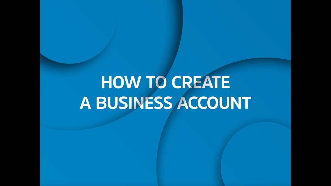 HOW TO CREATE BUSINESS ACCOUNT - YouTube