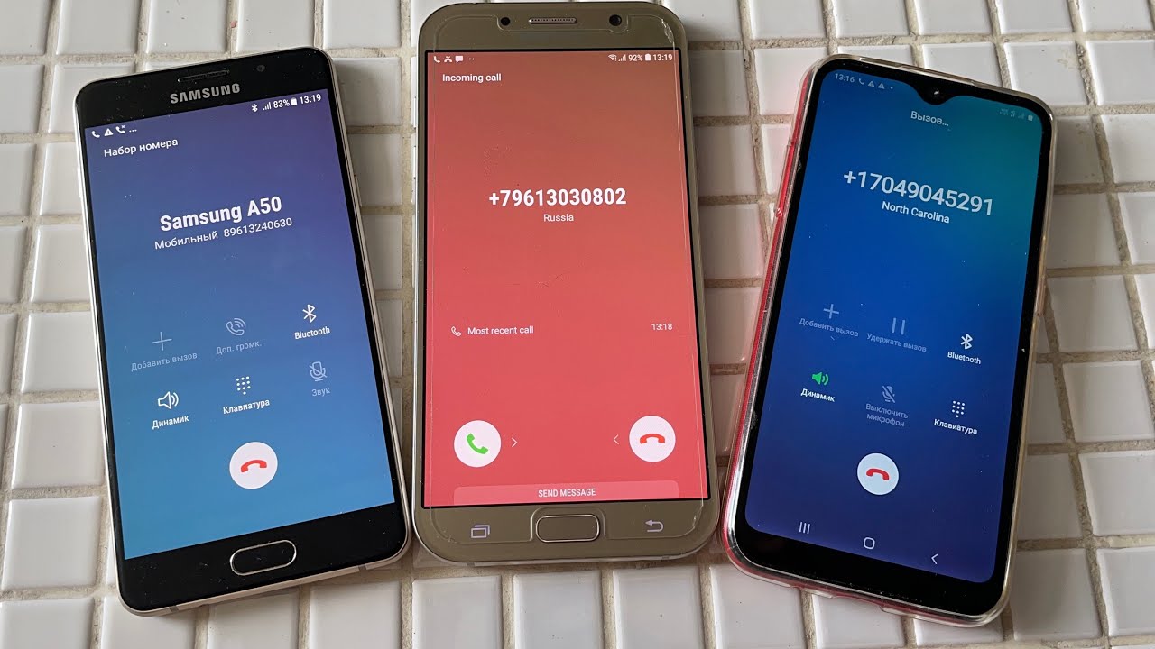 Incoming Call Samsung Galaxy A7 | A5 | A6 | A01 - YouTube