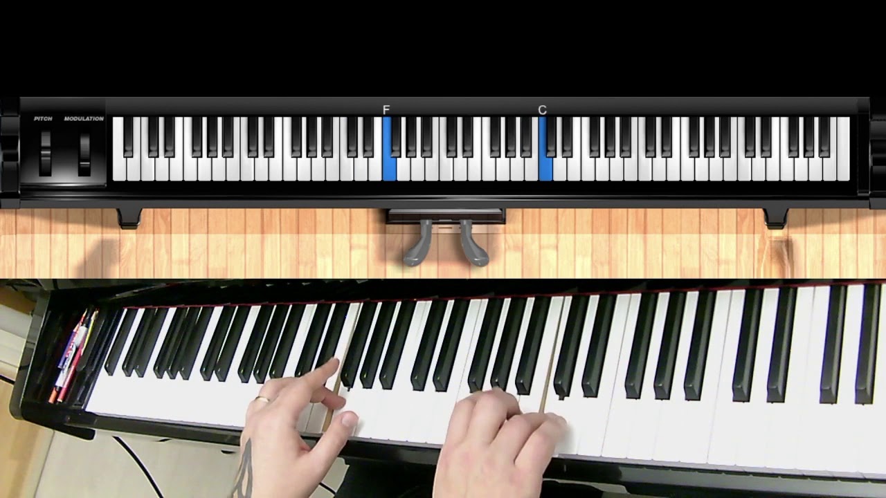 LCM piano - Step 2 - All Through The Night - YouTube