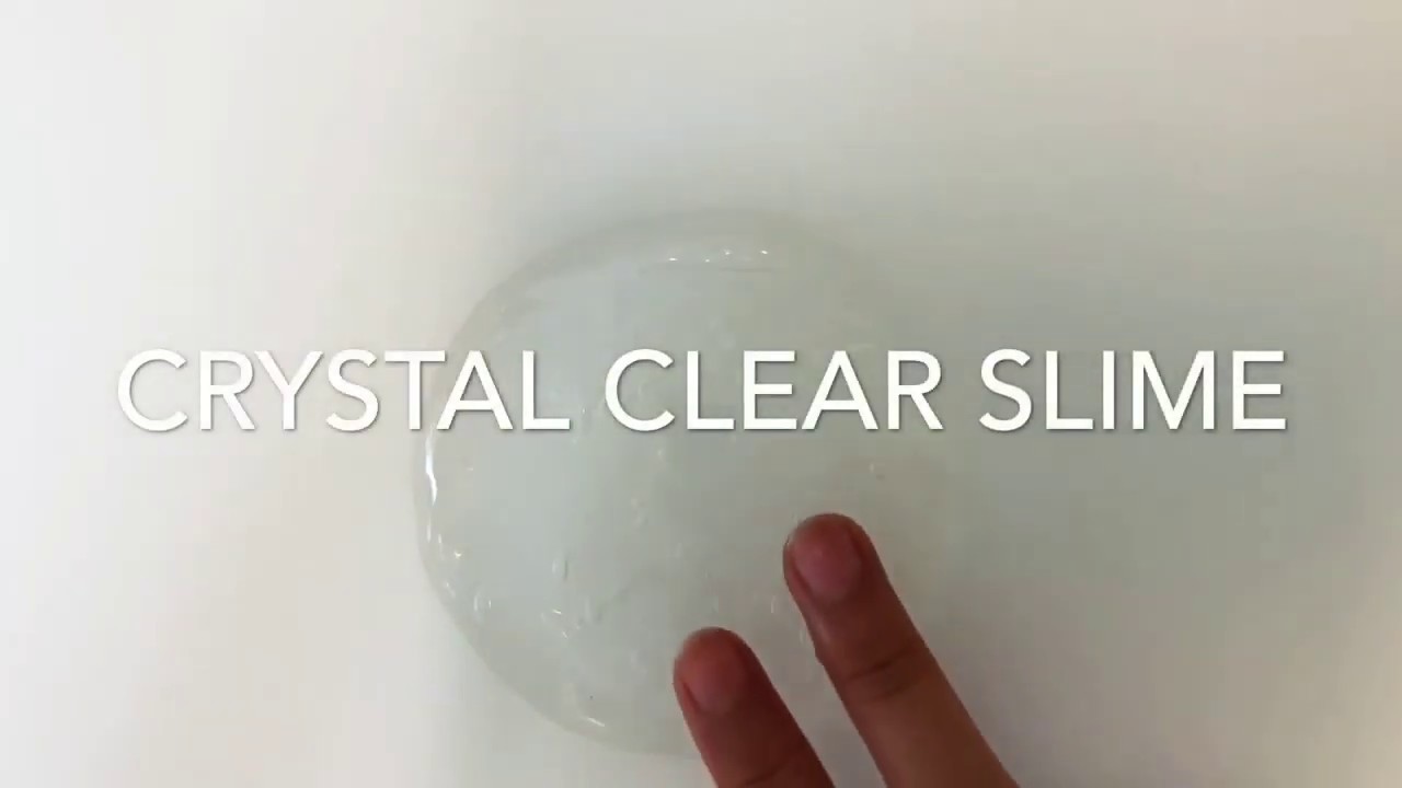 Crystal Clear Slime Tutorial - YouTube