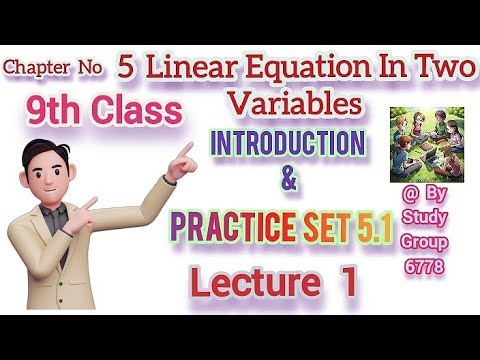 Class 9th Maths Chapter Number 5 Linear Equation In Two Variable ...