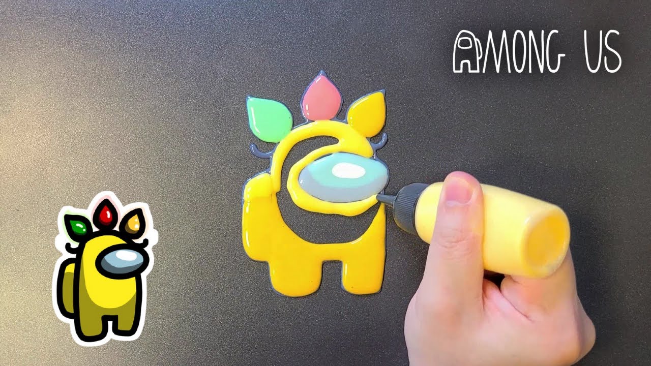 Among us Pancake Art - Christmas Light Skin 인싸 게임 어몽어스 팬케이크 아트 - 크리스마스 ...