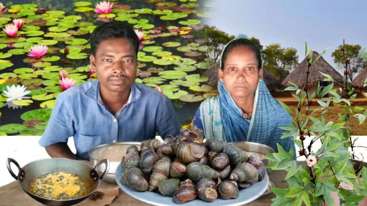 ଛୋଟ ଗେଣ୍ଡା ତରକାରୀ/Genda Recipe Santali tribe Odia/Small snail cooking ...