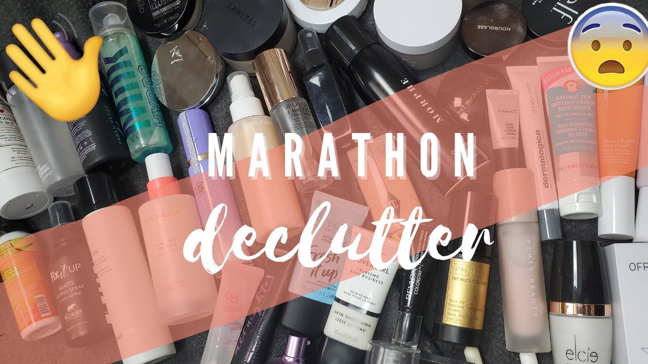 MAKEUP DECLUTTER MARATHON // HUGE MAKEUP DECLUTTER 2020 - YouTube