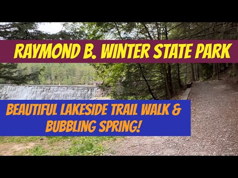 Lakeside Trail Walk at R.B. Winter State Park! Natural Bubbling Spring ...