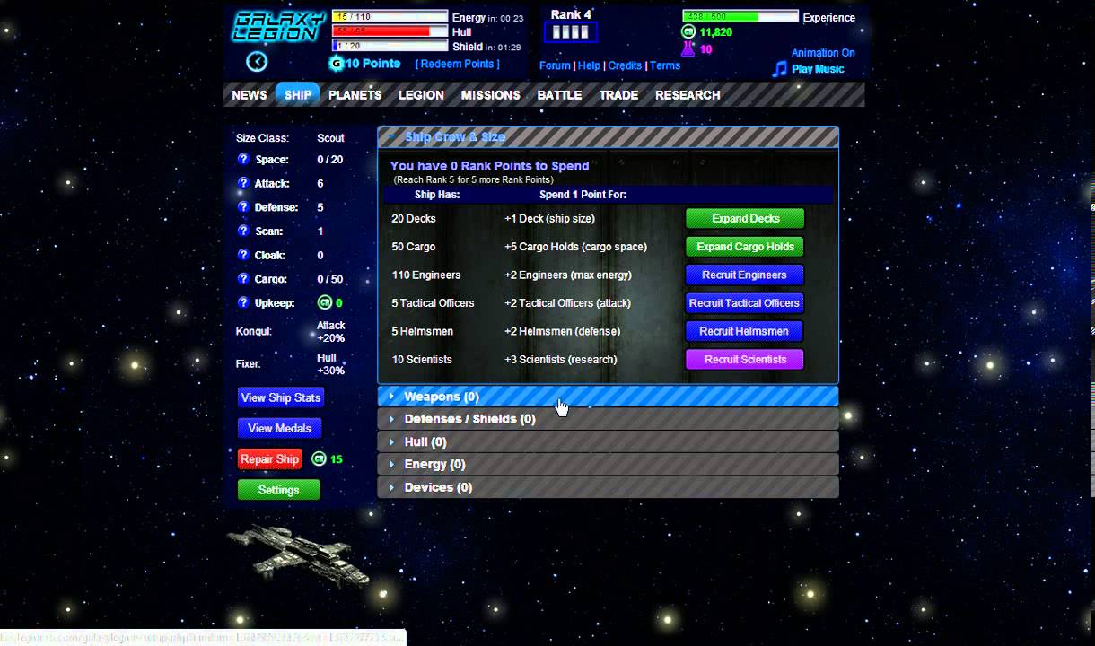 Galaxy Legion (Facebook) Gameplay Part 1 - YouTube