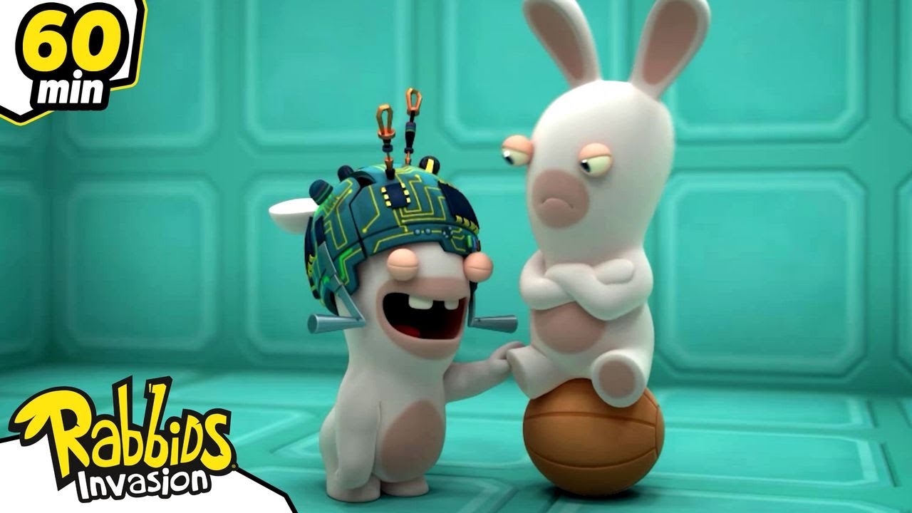 RABBIDS INVASION | 1H The Rabbids are jealous! | Animaj Kids - YouTube