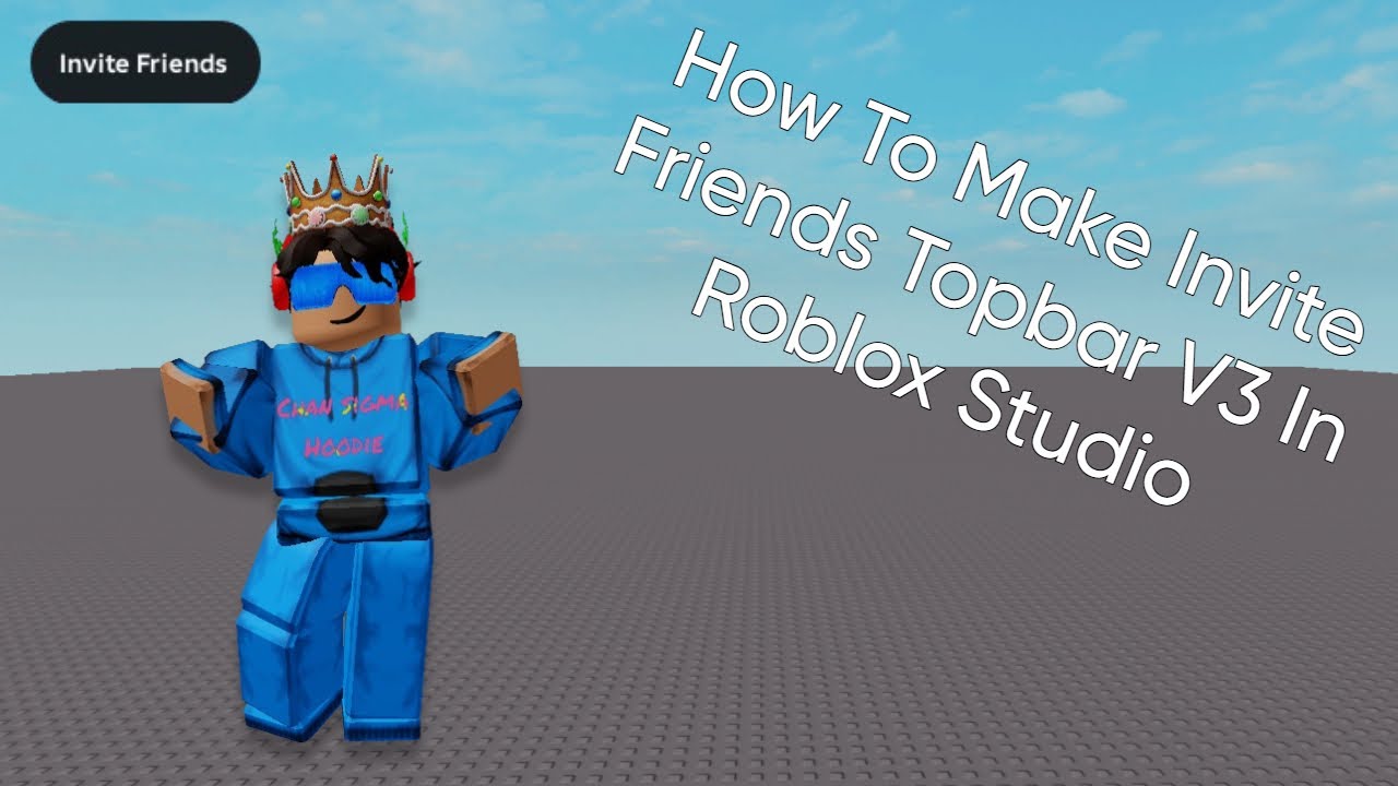How To Make Invite Friends TopBar V3 In Roblox Studio - YouTube